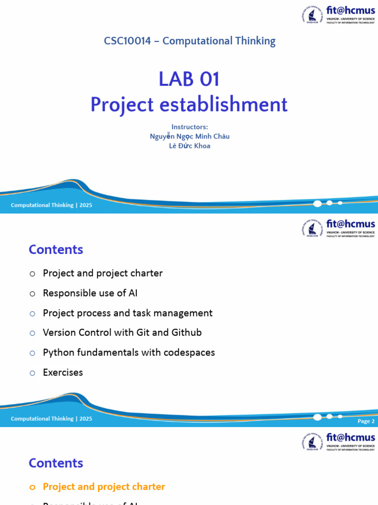 Lab01 Project Introduction | PDF | Version Control | Artificial ...