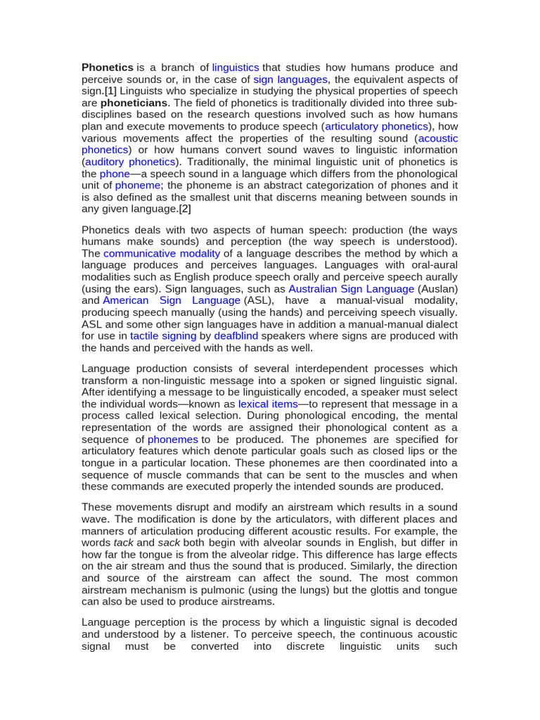 Phonetics Reading Strategies | PDF | Phonetics | Speech