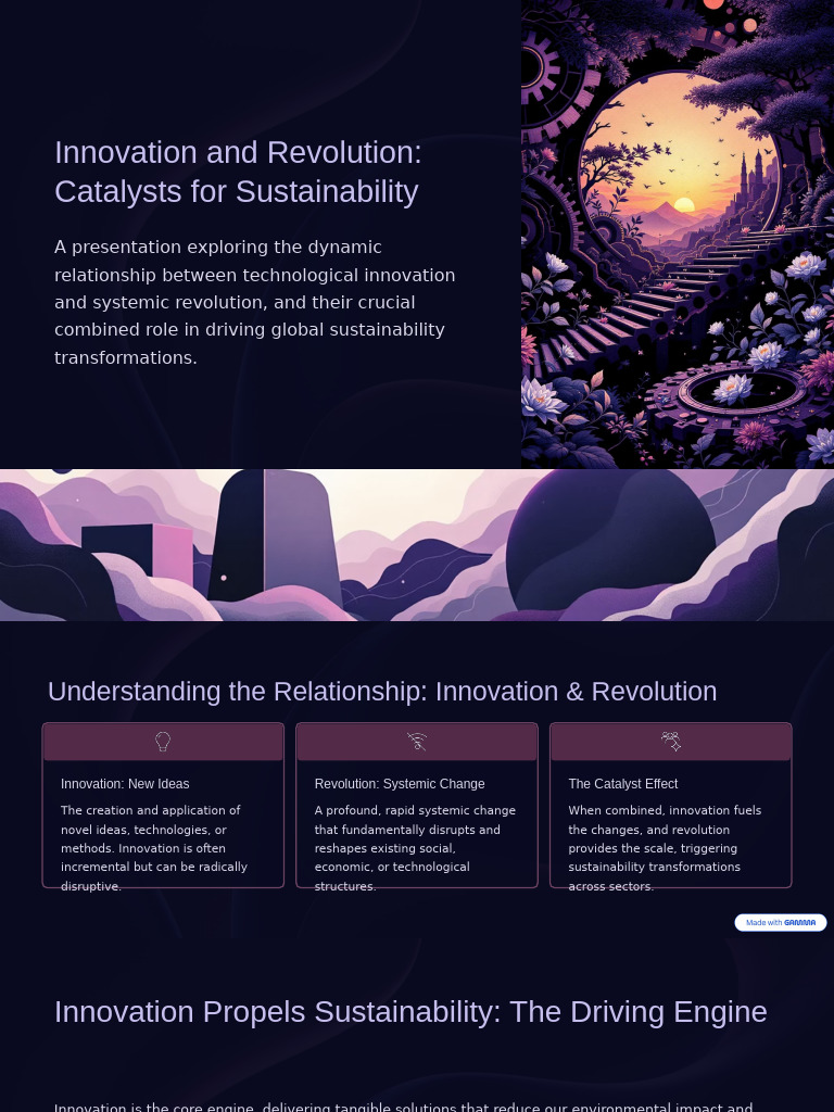 Innovation and Revolution Catalysts for Sustainability | PDF ...