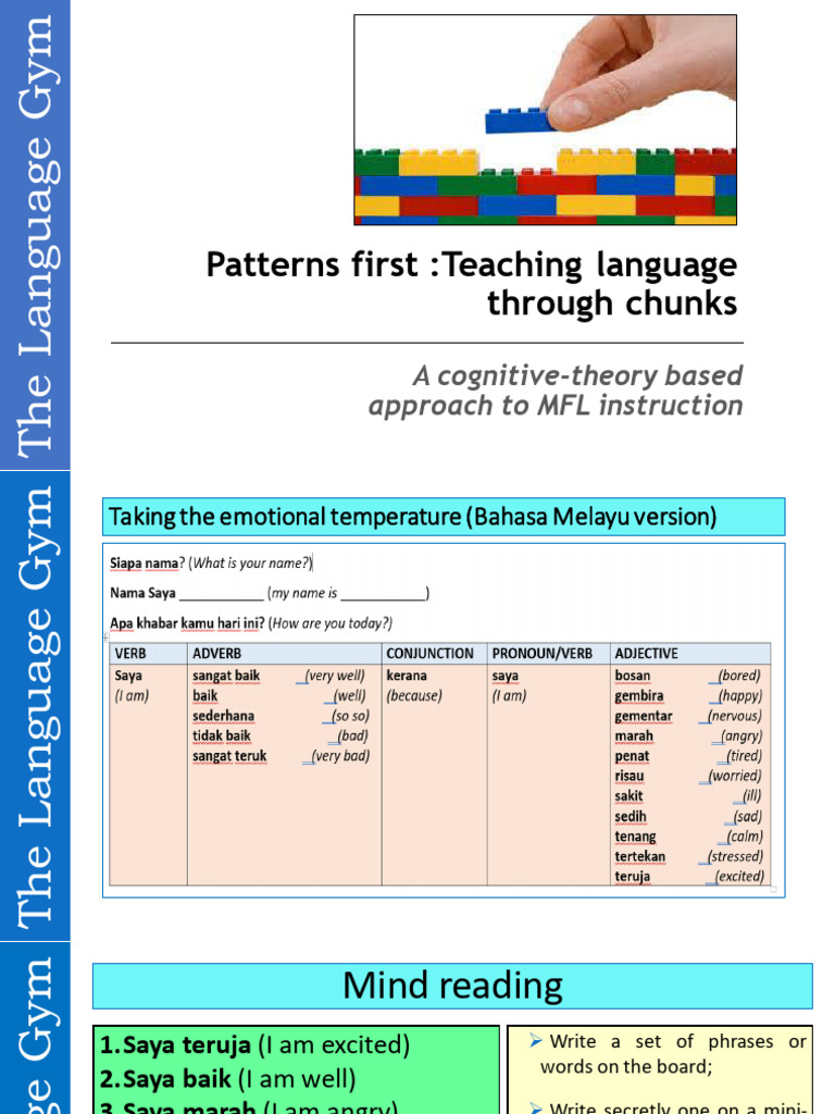 Teaching Language Through Chunks | PDF | Part Of Speech | Word