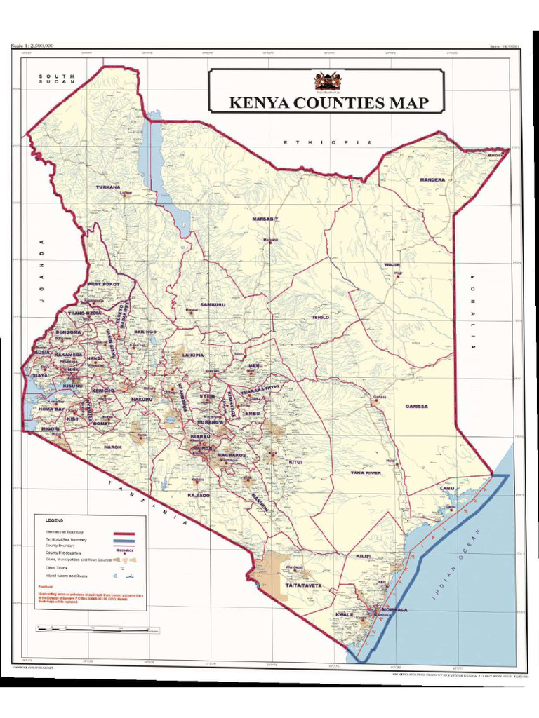 The Map of Kenya | PDF
