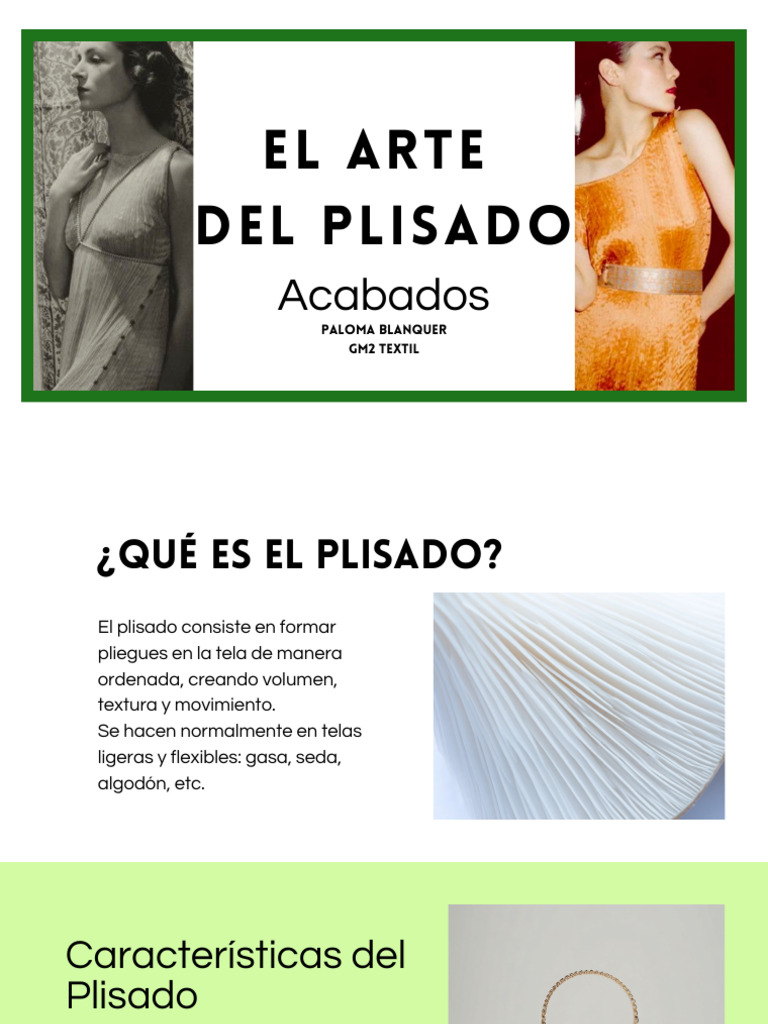 El Plisado | PDF | Textiles | Ropa