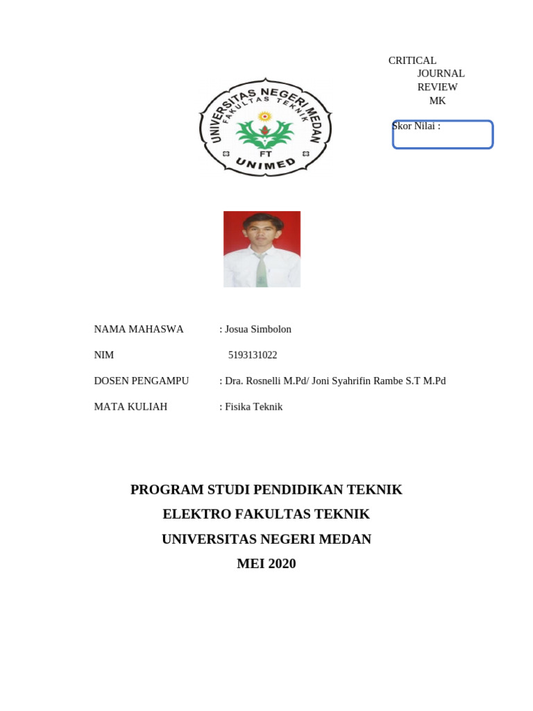 CJR Fisika Teknik | PDF
