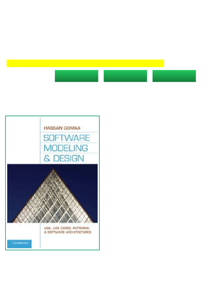 Software modeling and design UML use cases patterns and software architectures 1st Edition ...