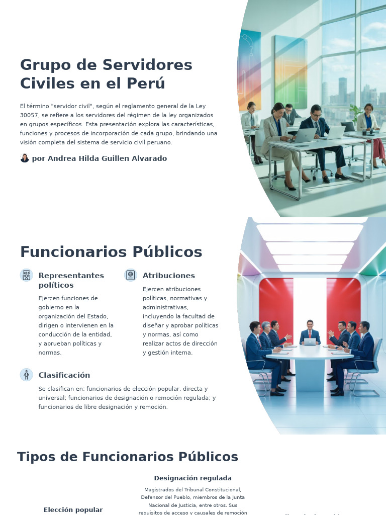Grupo de Servidores Civiles en El Peru | PDF | Servicio Civil | Perú