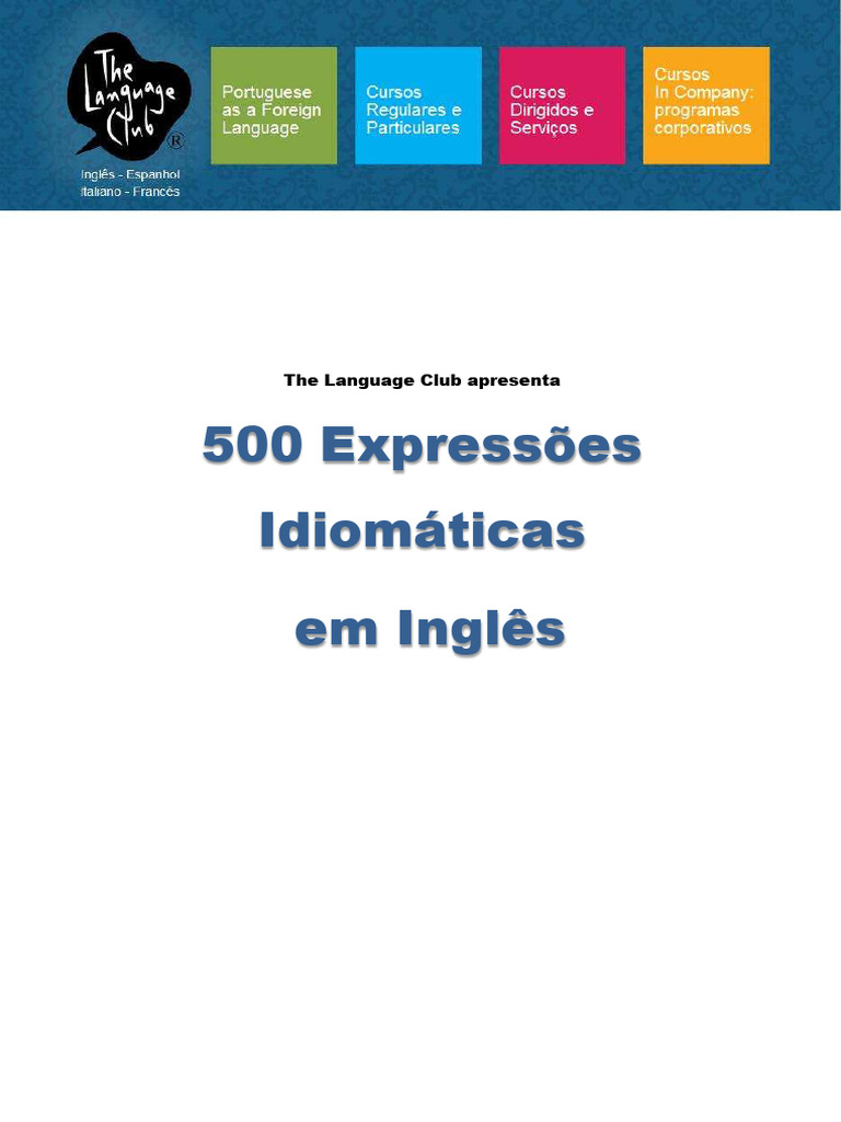 The Language Club Apresenta 500 Expresso | PDF