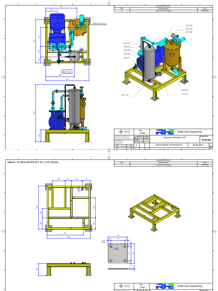 Vacuum Module 10T Drawing R.0 | PDF