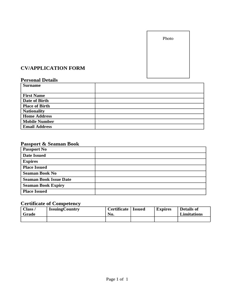 GMR Application Form | PDF