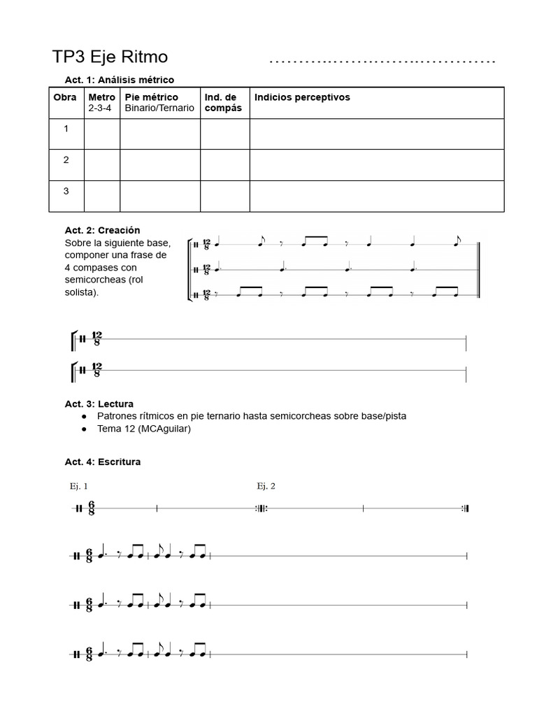Tp3 Ritmo - Tp3 Ritmo | PDF