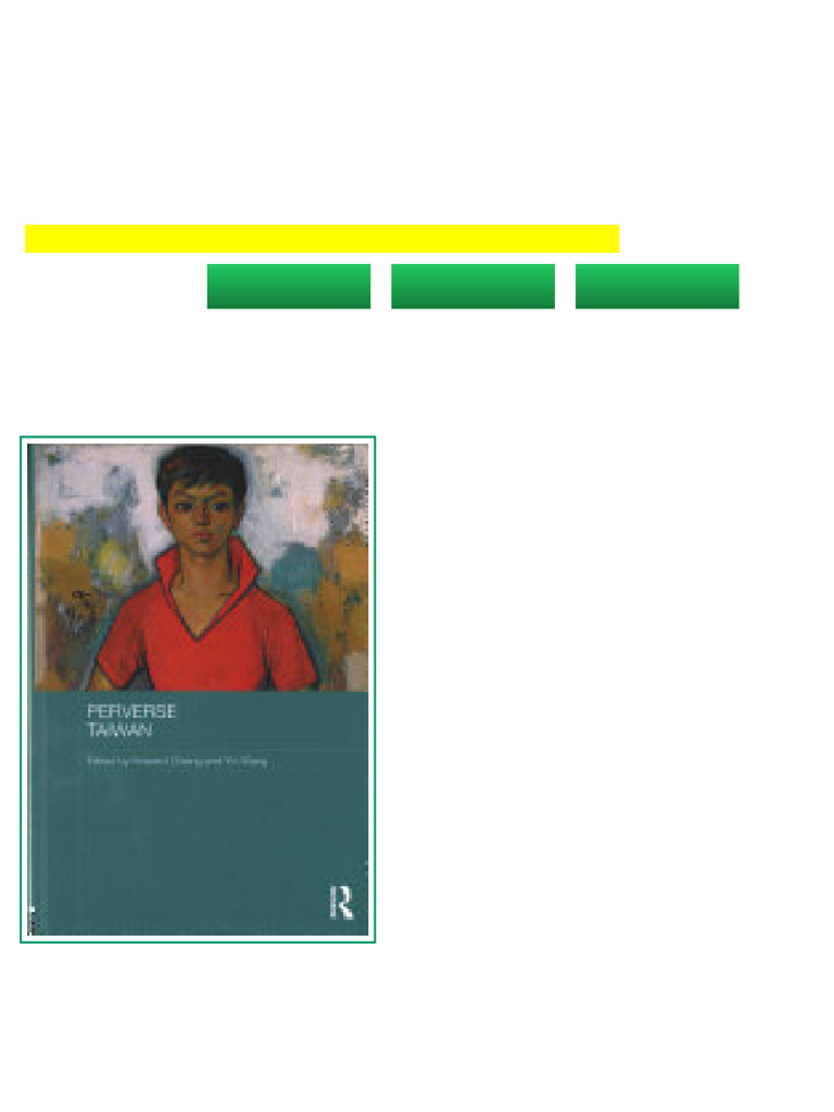 Perverse Taiwan Routledge Research on Gender in Asia Series 1st Edition ...