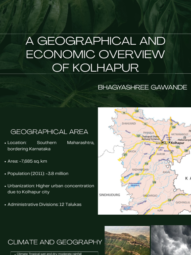 Geographical AREA of Kolhapur | PDF