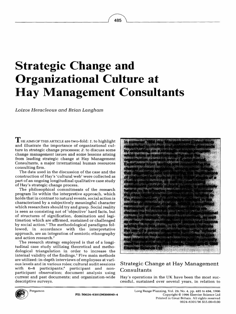 c.coek.Info Strategic Change and Organizational Culture at Hay | PDF ...