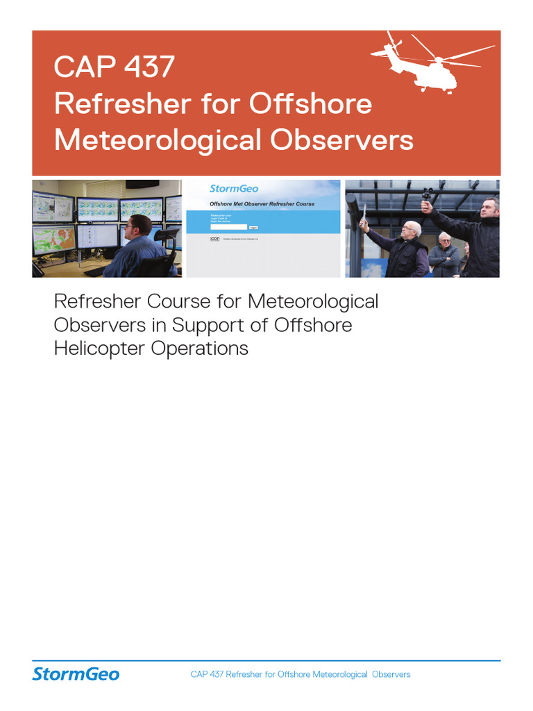 StormGeo Aviation CAP437 Met Observer Training Refresher Course ...