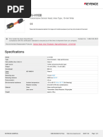 Keyence LM-1100 Data Sheet | PDF | Power Supply | Imaging