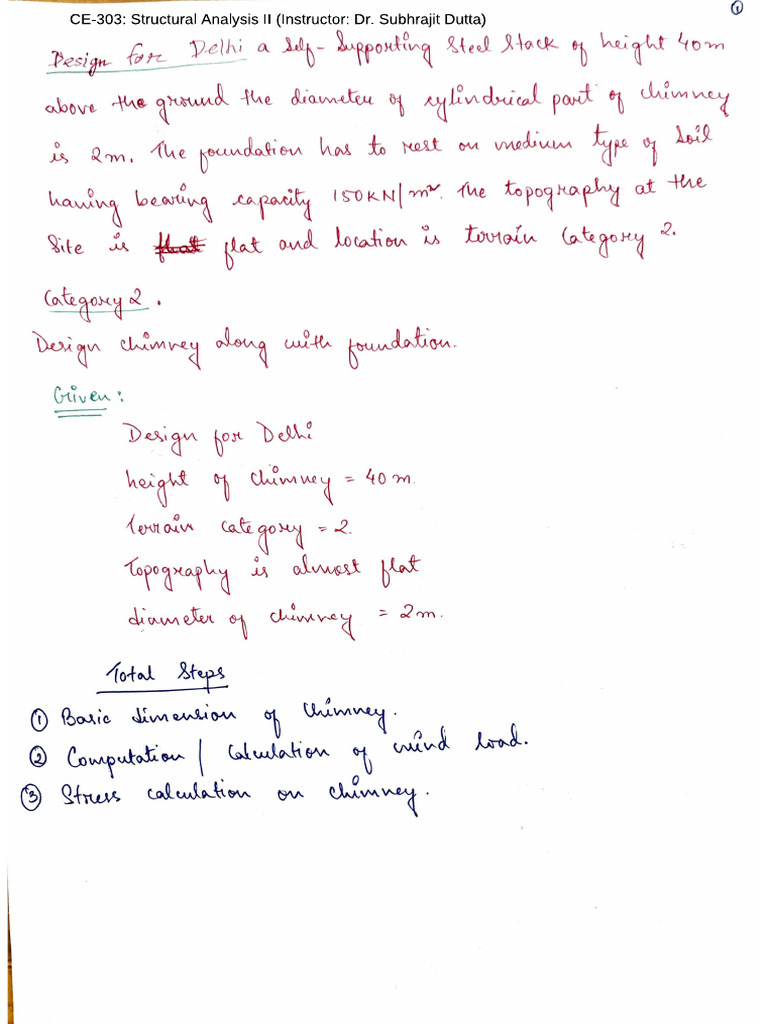CE 303 Chimney | PDF