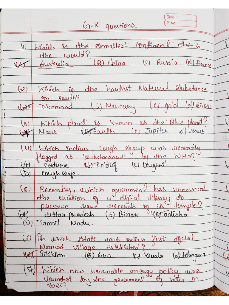GK Question.. | PDF