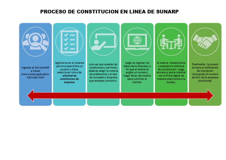 Proceso de Constitucion en Linea Sunarp | PDF