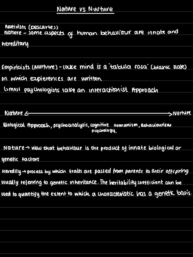 Nature vs Nurture in Human Behavior | PDF