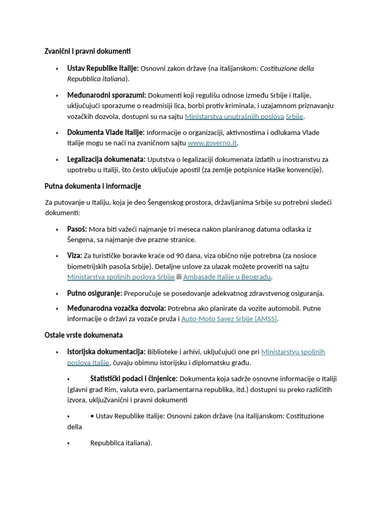 Zvanični I Pravni Dokumenti | PDF