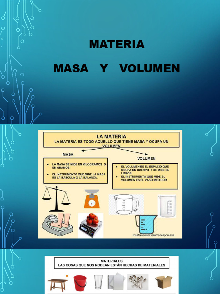 Masa y Volumen: Medición y Comparación | PDF