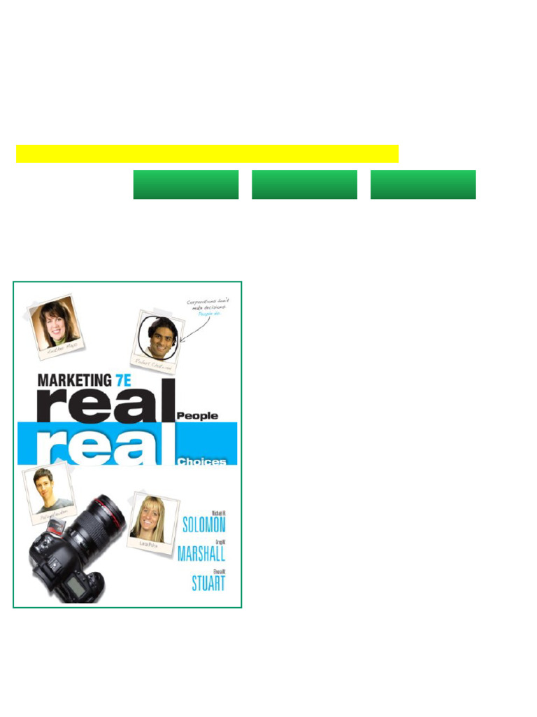 Marketing Real People Real Choices 7th Edition Michael R. Solomon ...
