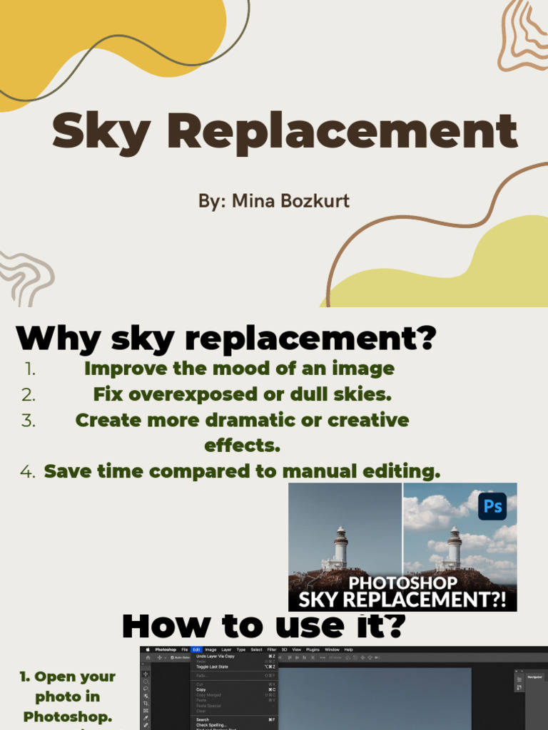 Sky Replacement Techniques in Photoshop | PDF