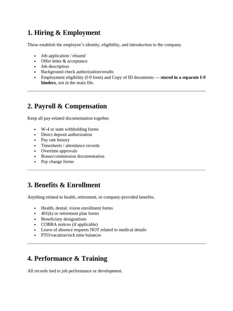 Hiring & Employment: Stored in A Separate I-9 Binders | PDF