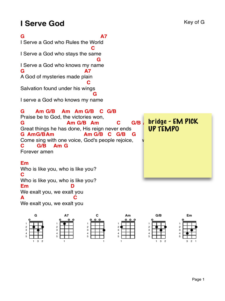 I Serve God | PDF