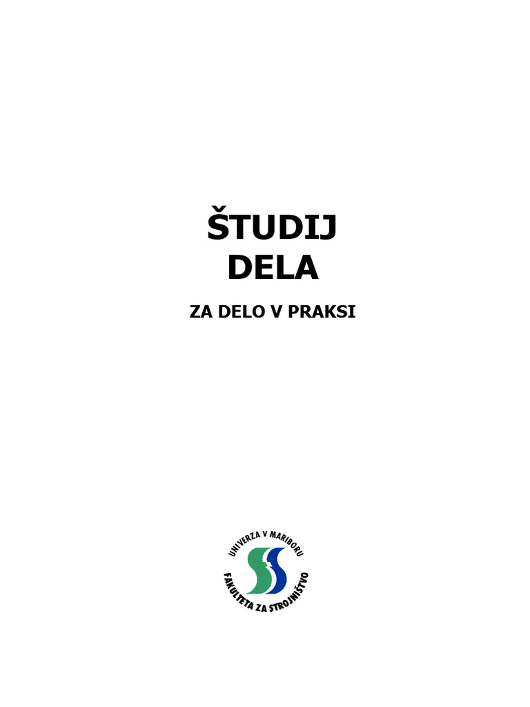 Leber, Polajnar - Študij Dela Za Delo V Praksi - U, 2000 | PDF