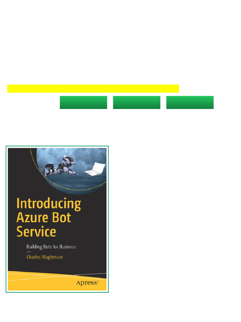 (Ebook) Introducing Azure Bot Service Building Bots for Business by ...