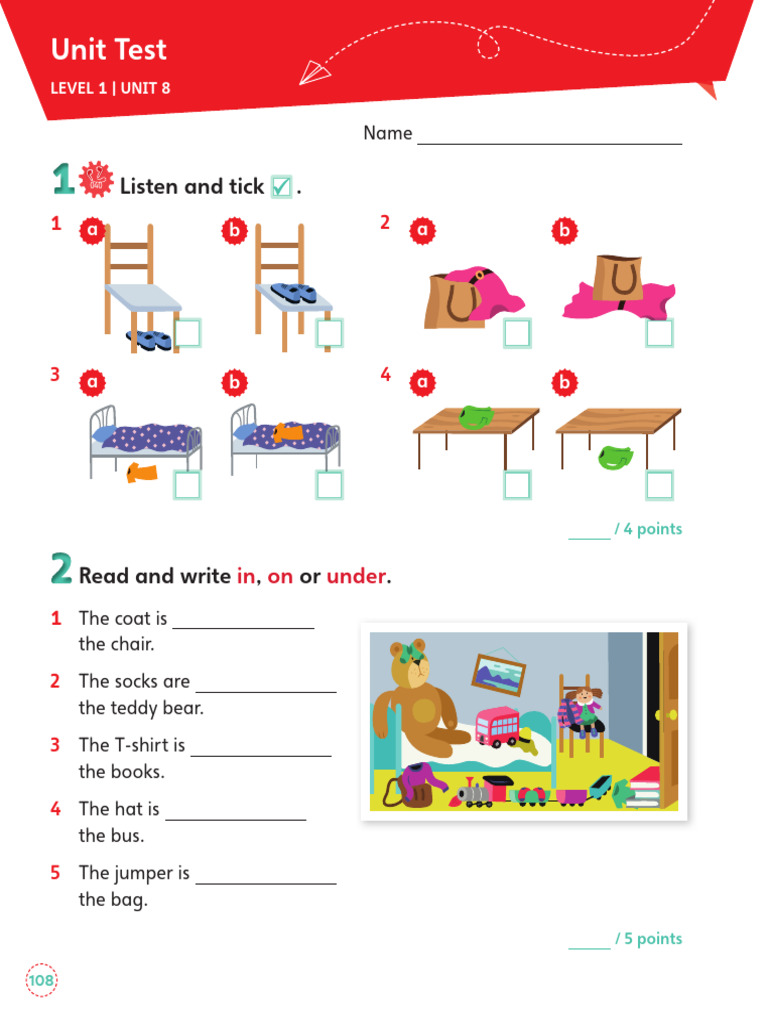 English Code BrE L1 Unit Test U8 | PDF | Clothing | Fashion