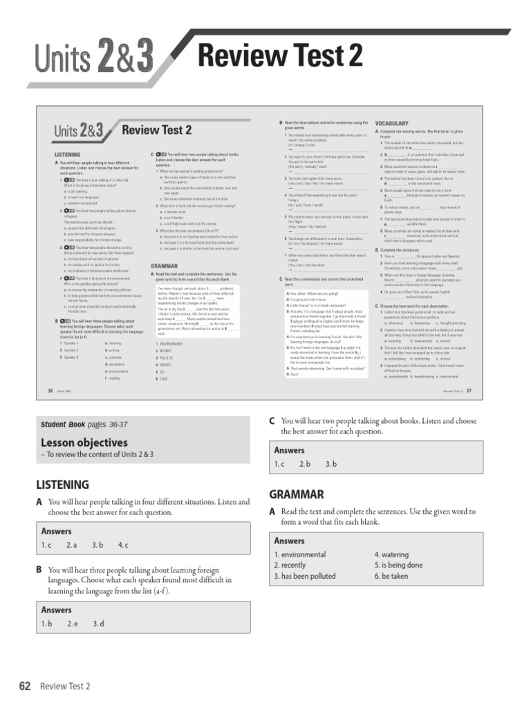 Review Exam 2 Answer Key | PDF | Learning | Human Communication