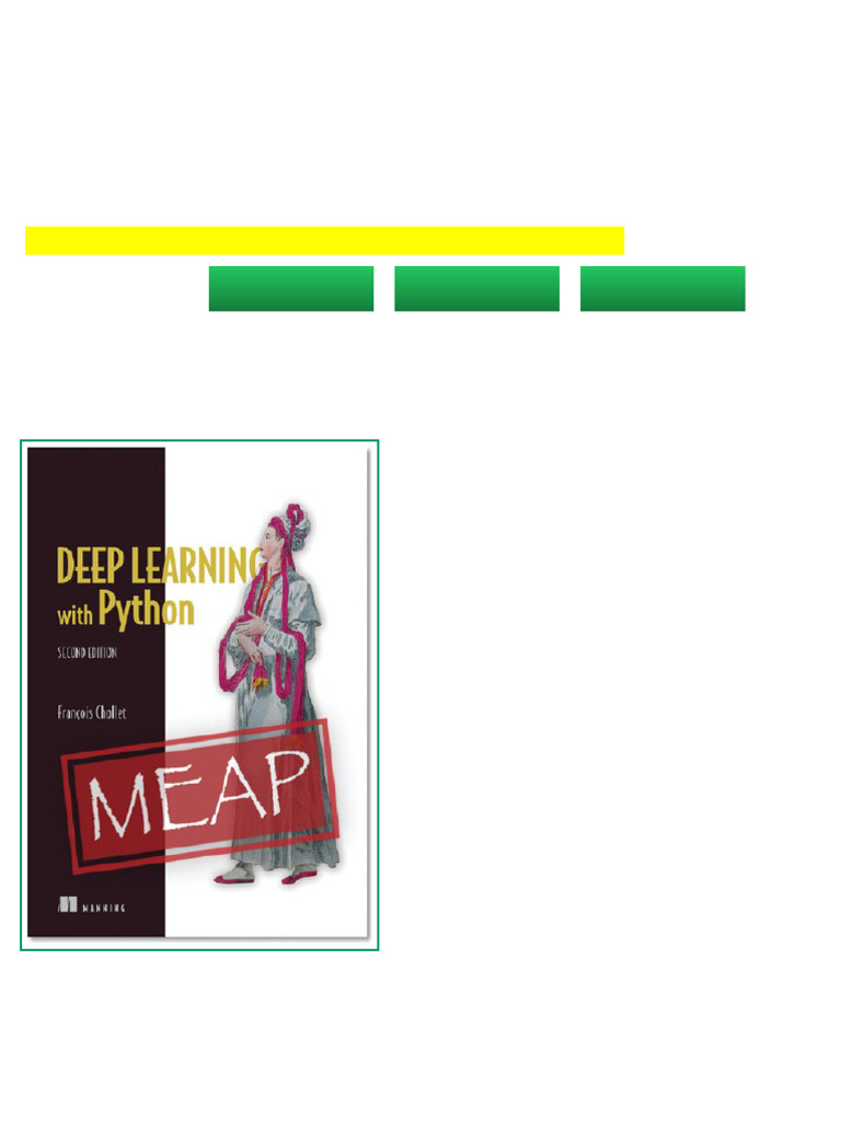(Ebook) Deep Learning with Python MEAP by Francois Chollet ISBN ...