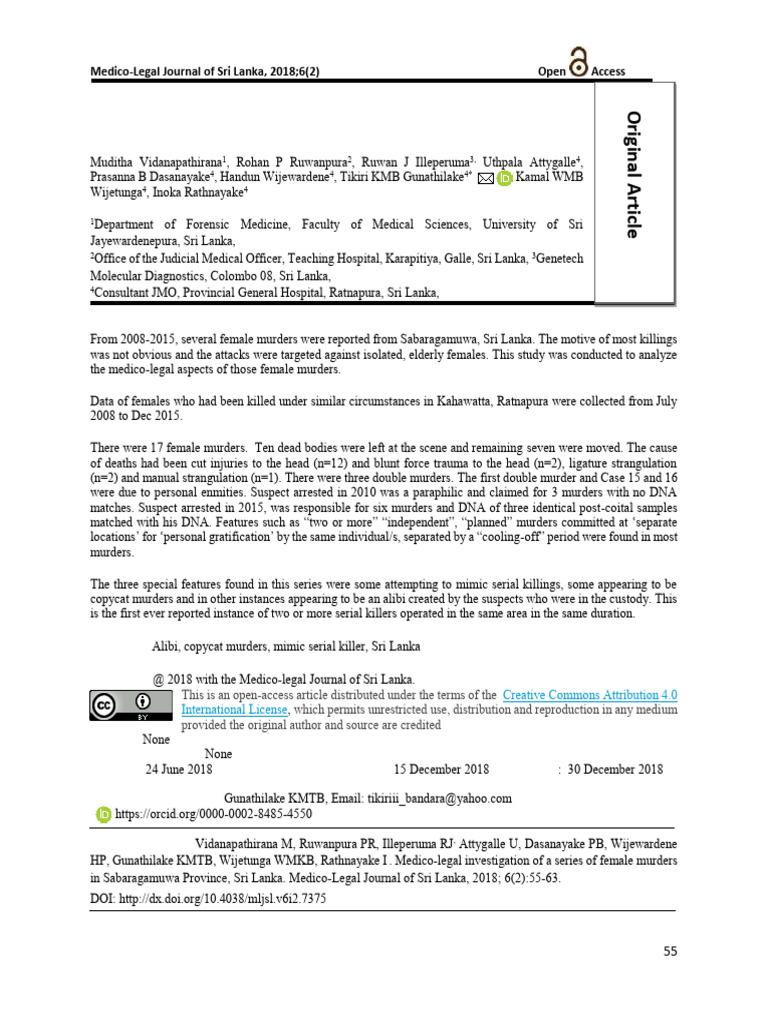 660370668vcat4kotakethana Murders | PDF | Serial Killer | Dna Profiling