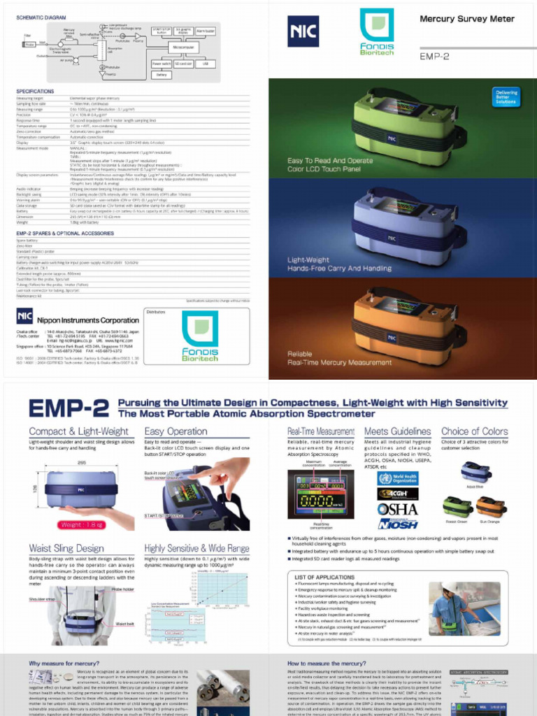 EMP-2 Mercury Survey Meter Specs | PDF