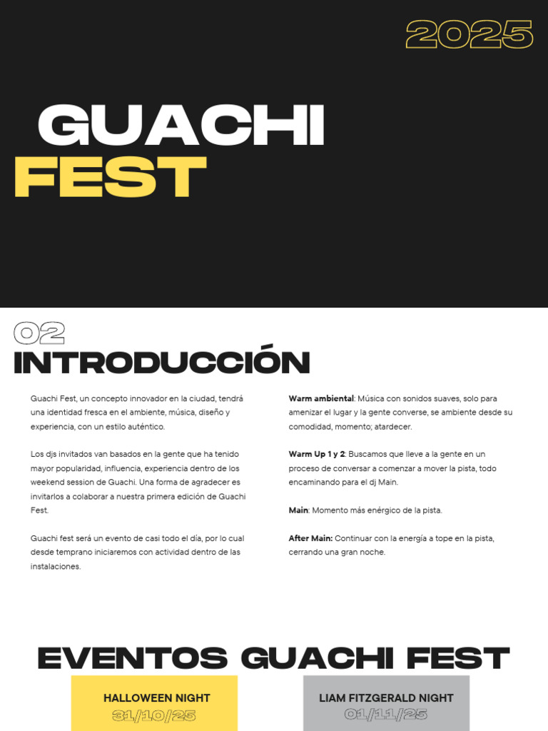 Line Up Guachi Fest | PDF