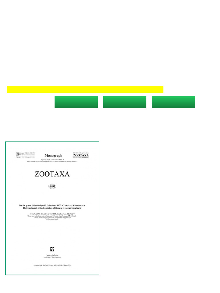 (Ebook) On the genus Habrobathynella Schminke, 1973 (Crustacea ...