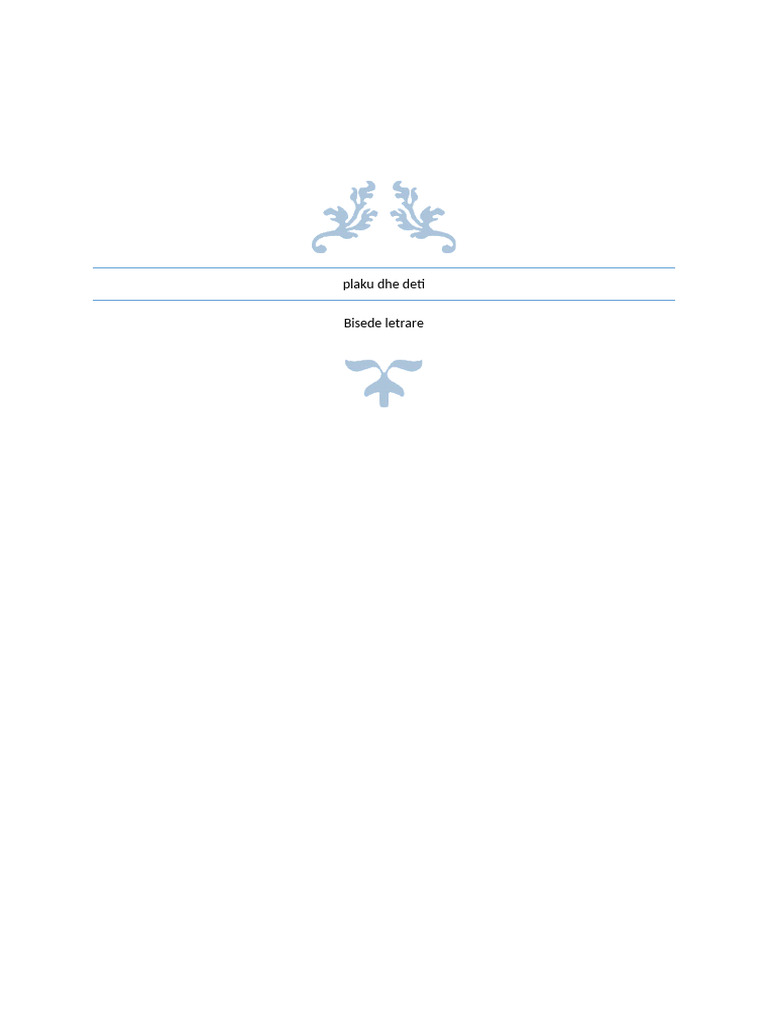 Plaku Dhe Deti | PDF