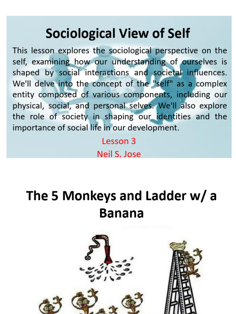 Lesson 3 - Sociological View of Self | PDF | Pack (Canine) | Job Interview