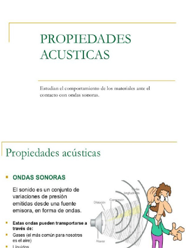 6 - Propiedades Acusticas - Teoria | PDF