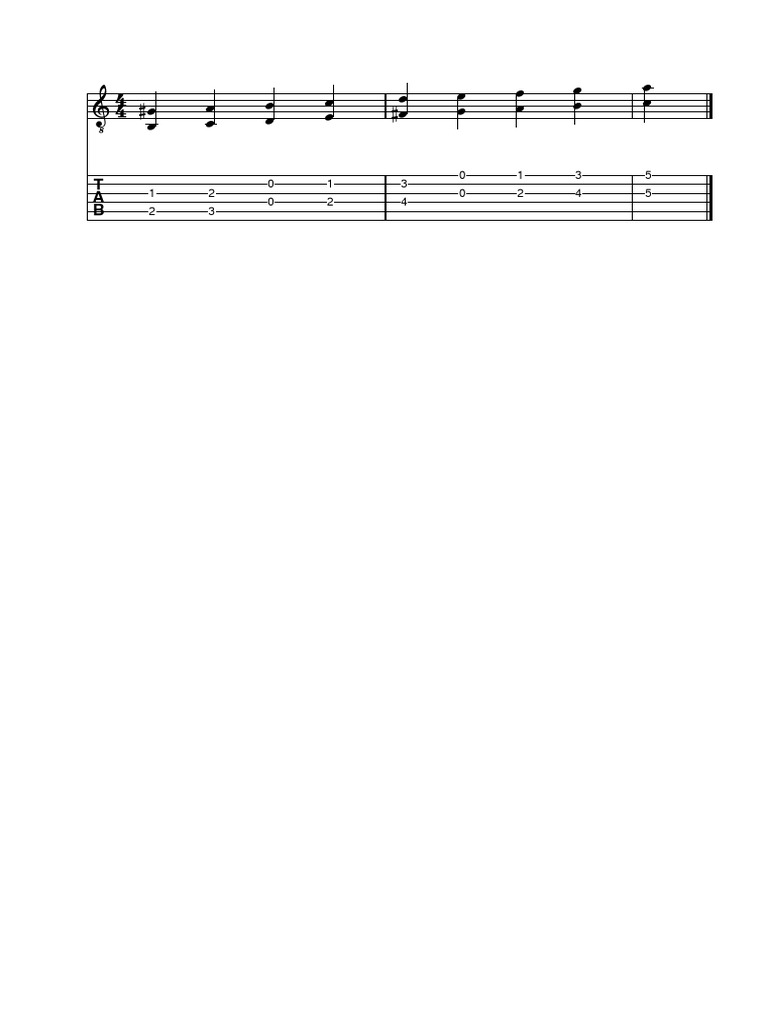 Angie 6ths Scale | PDF