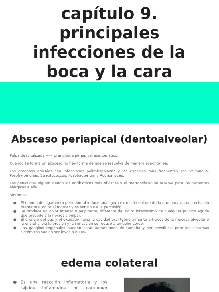 Capítulo 9. Principales Infecciones de La Boca y La Cara | PDF ...