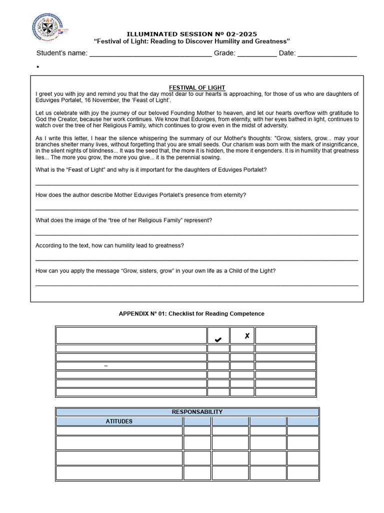 Illuminated Session N 02 - Evidence and Rubric | PDF