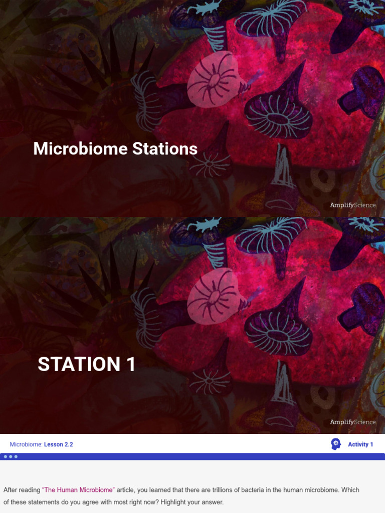 Microbiome Stations | PDF | Infection | Microbiology