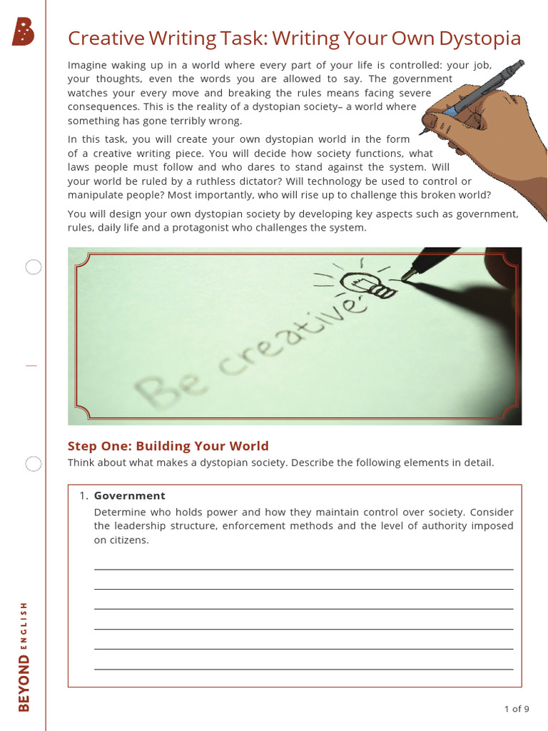 Au L 1740333497 Creative Writing Task Writing Your Own Dystopia Ver 1 ...