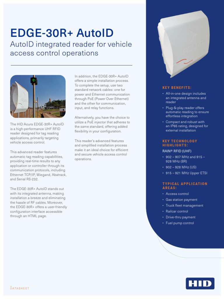 EDGE-30R+ AutoID RFID Reader Overview | PDF | Electrical Engineering ...