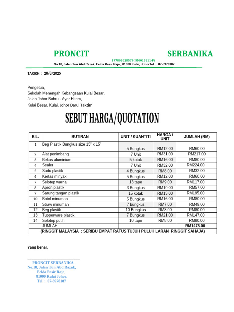 Sebutharga Proncit New | PDF
