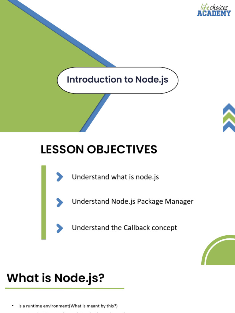 Week 4 - Introduction To Node JS | PDF