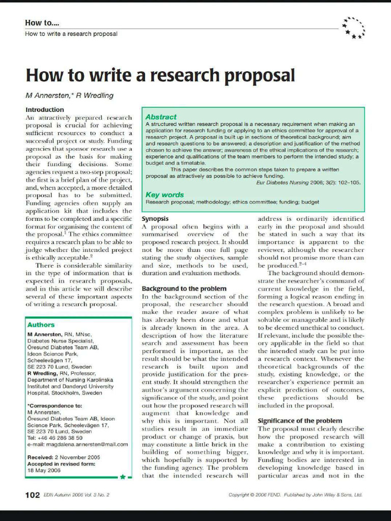 How To Build Research Proposal | PDF
