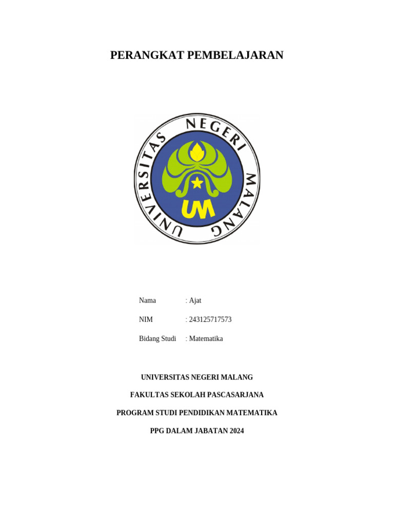Modul Ajar Matriks untuk PBL Matematika | PDF